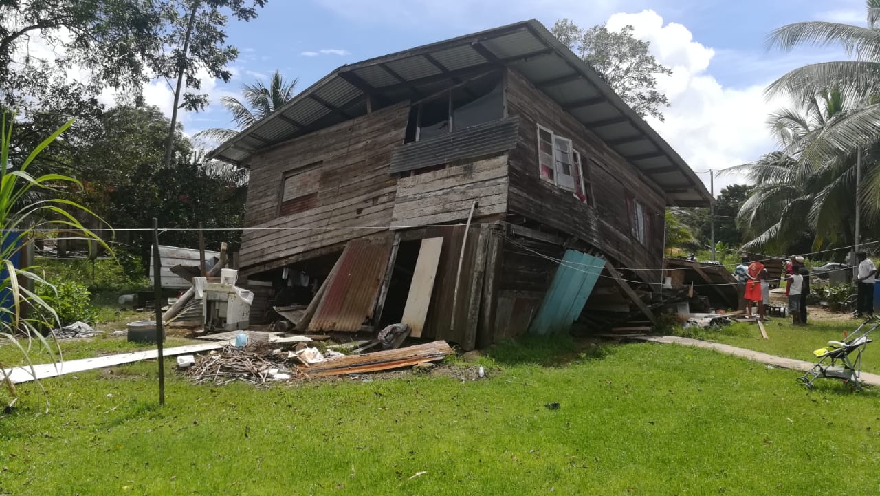 Family escapes death as house falls apart – News Room Guyana