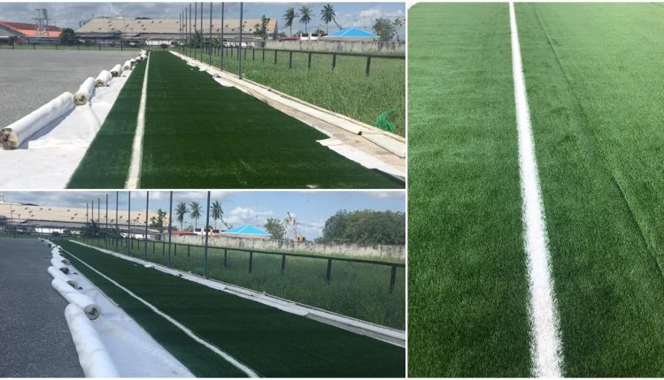 Laying of artificial turf commences at National Training Centre – News ...