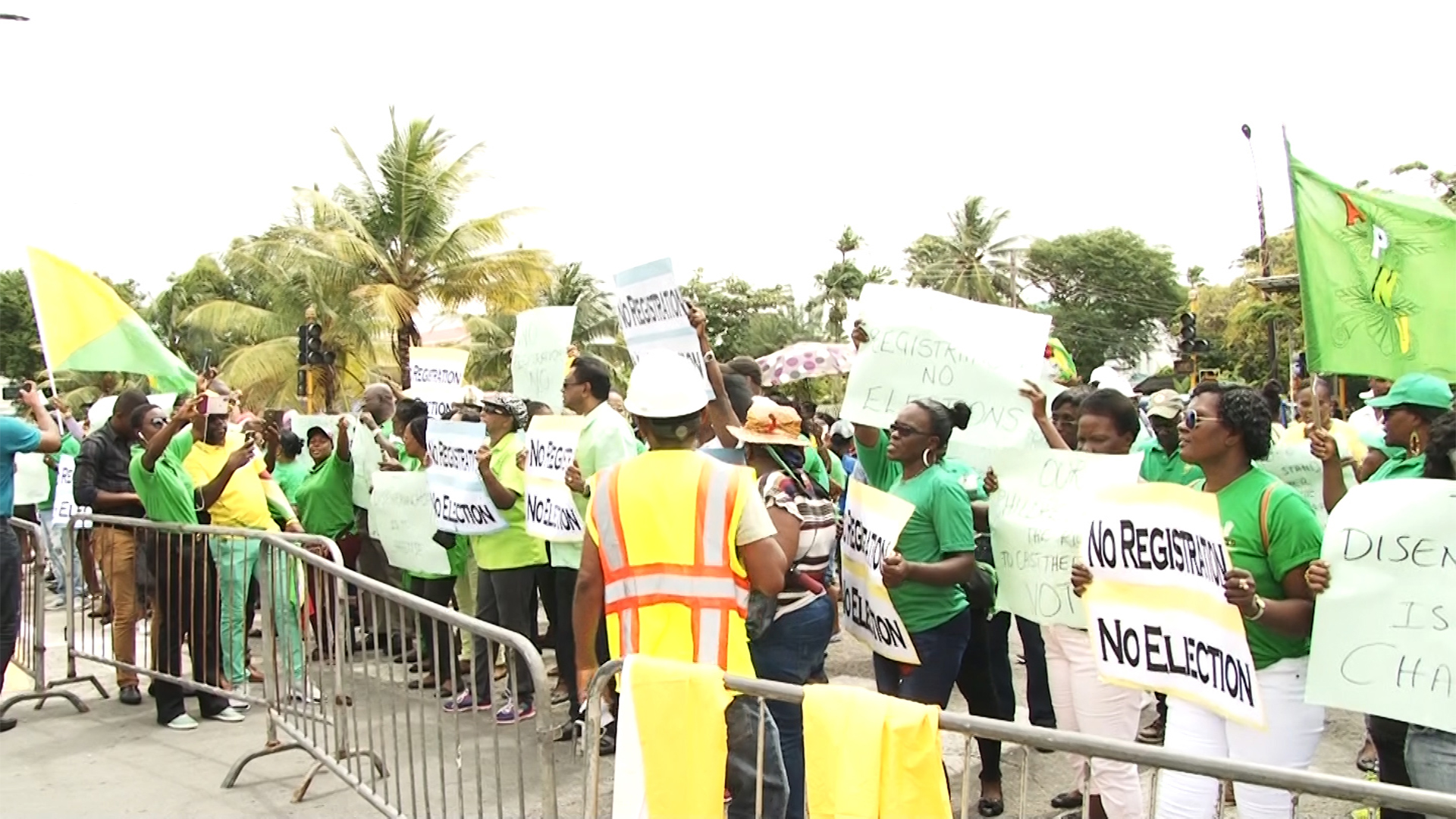 Coalition in ‘No registration, No election’ protest - News Room Guyana