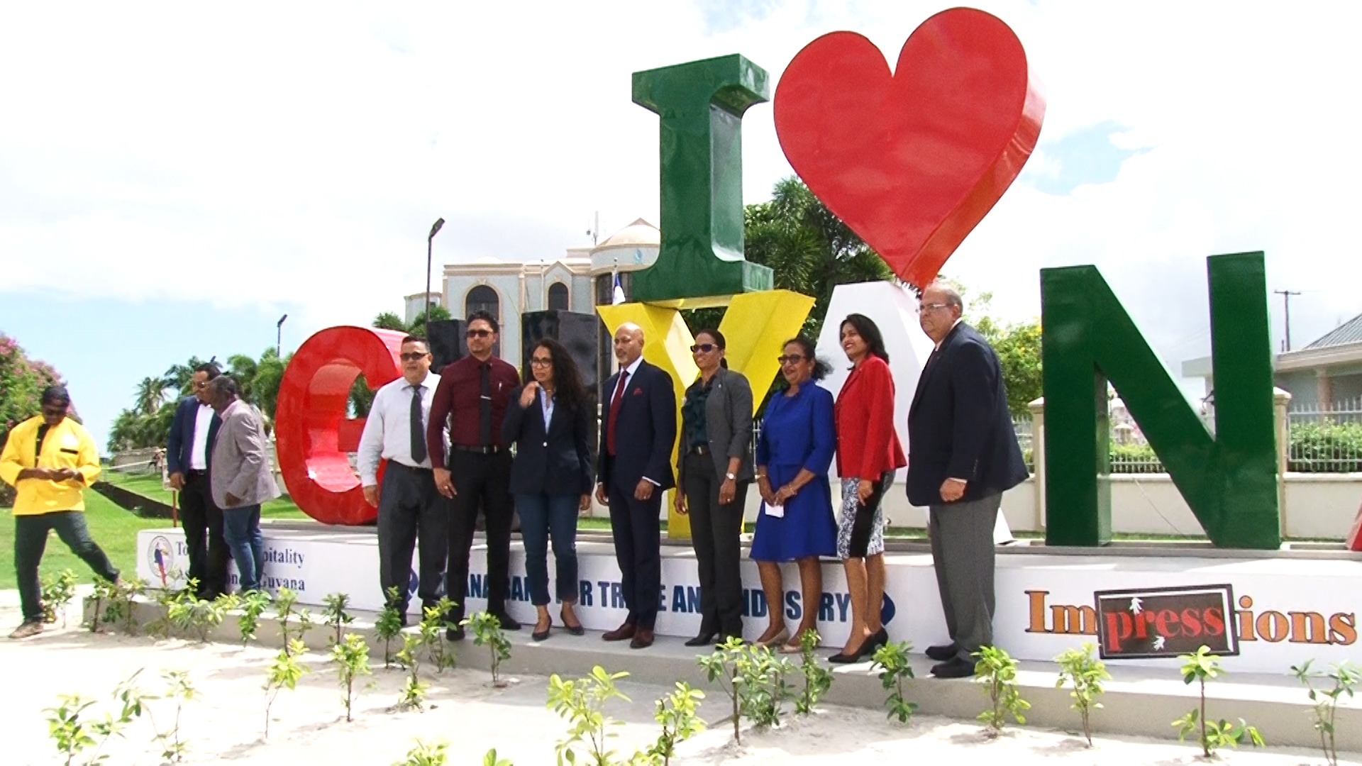 $5M ‘I Love Guyana’ sign unveiled - News Room Guyana