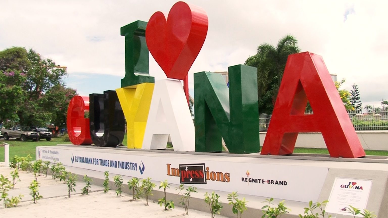 $5M ‘I Love Guyana’ sign unveiled - News Room Guyana