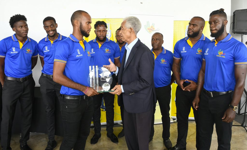 Barbados Pride players receive Headley/Weekes trophy - News Room Guyana