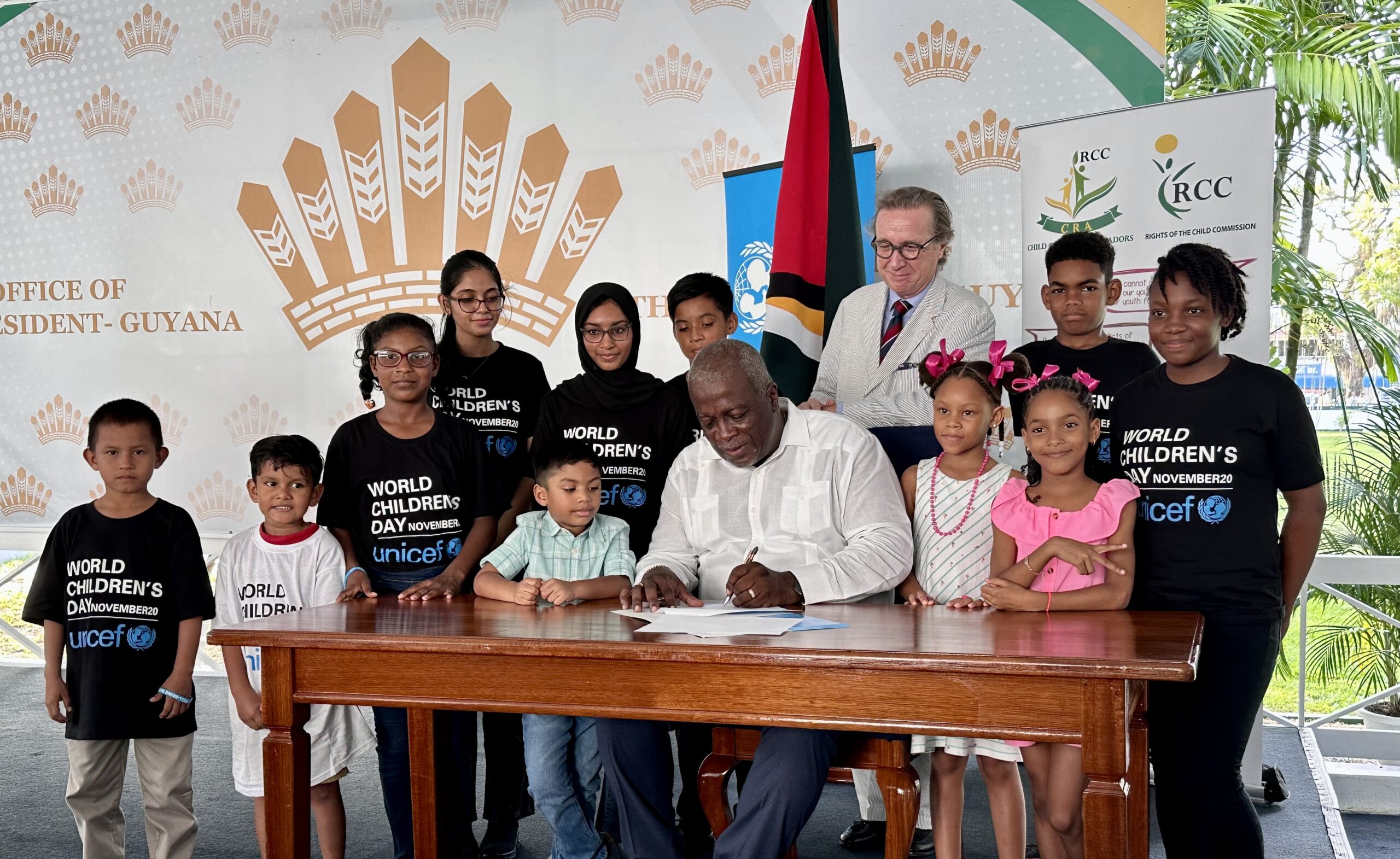 Guyana signs declaration on Children, Youth and Climate Action - News Room Guyana