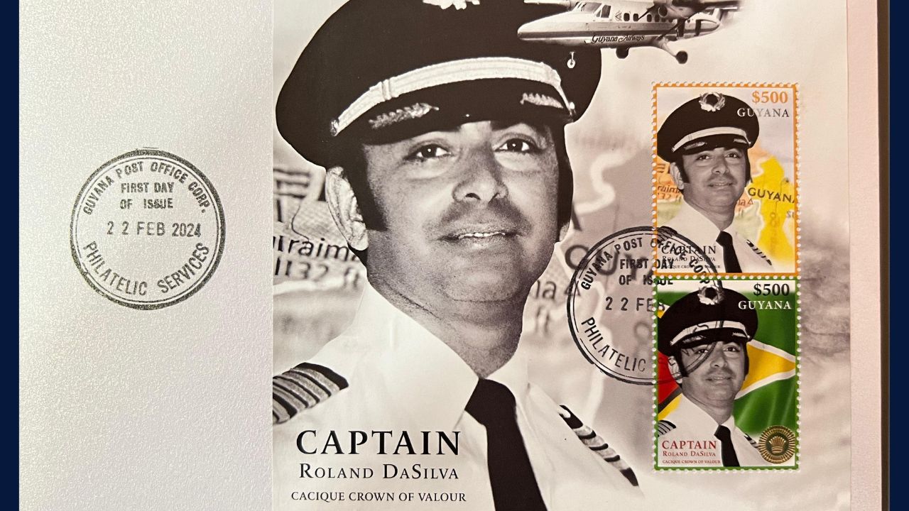 Commemorative stamp honours legacy of Guyanese aviator Captain Roland ...