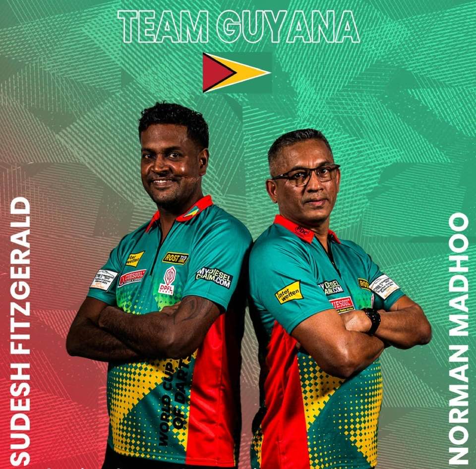 Fitzgerald and Madhoo to represent Guyana at 2024 World Cup of Darts - News Room Guyana