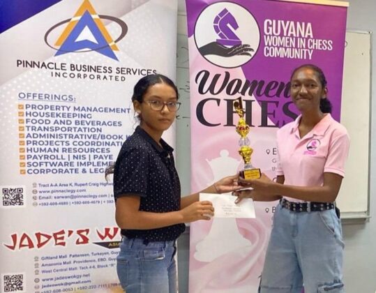Angelina Yhap wins Queenside Rapid Chess tournament - News Room Guyana