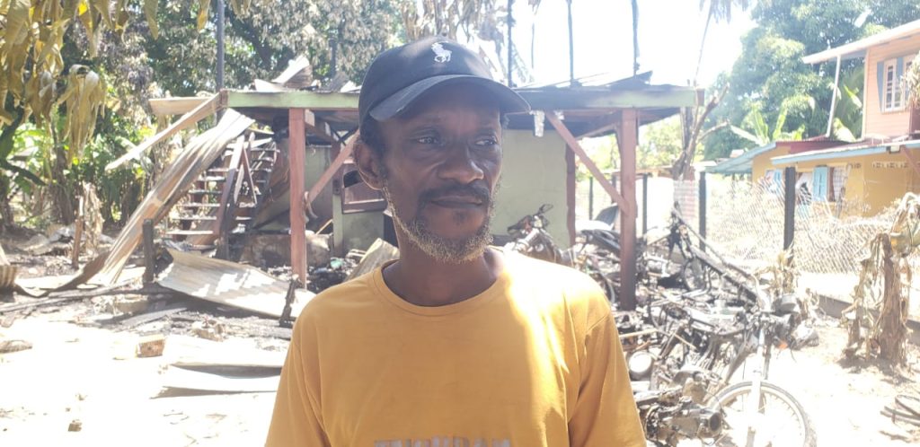 Region Five mechanic left homeless after fire - News Room Guyana
