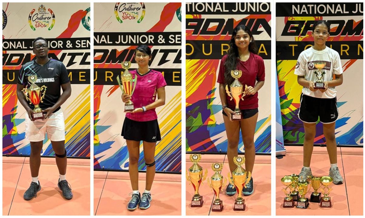 Haynes, Ramdhani remain senior badminton champs; Godette and Beharry ...