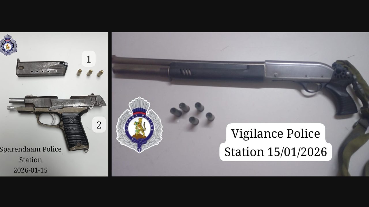 Guns, ammo seized after East Coast Operations - News Room Guyana